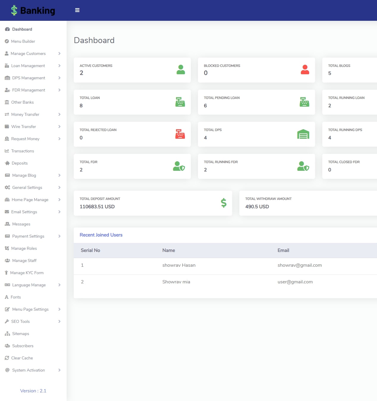 Bank King - Laravel Banking Website and Mobile Apps Bundle by GeniusOcean